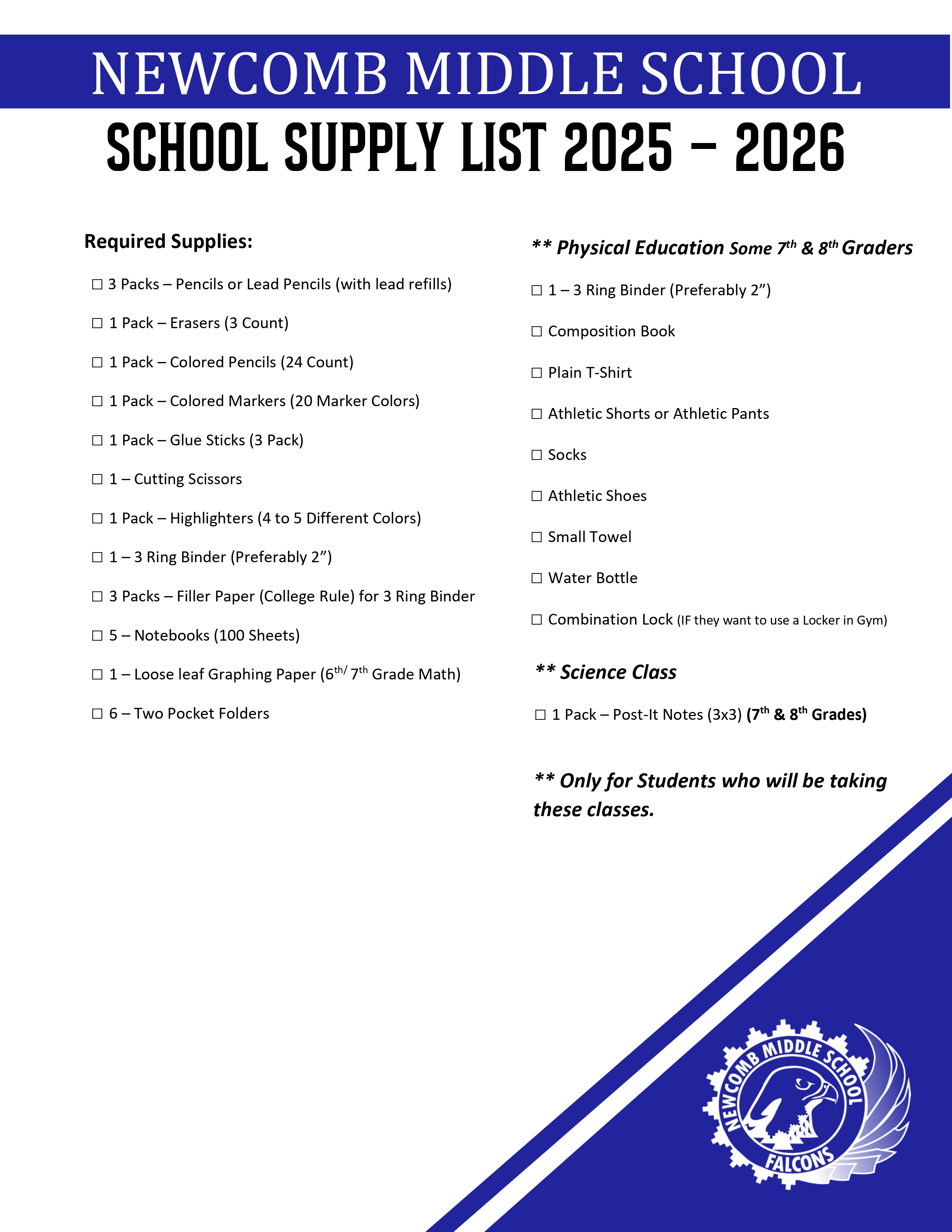 Newcomb Middle School