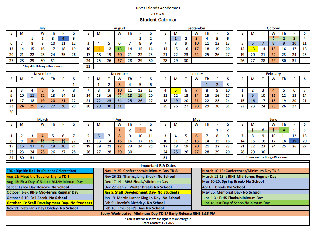 Calendars