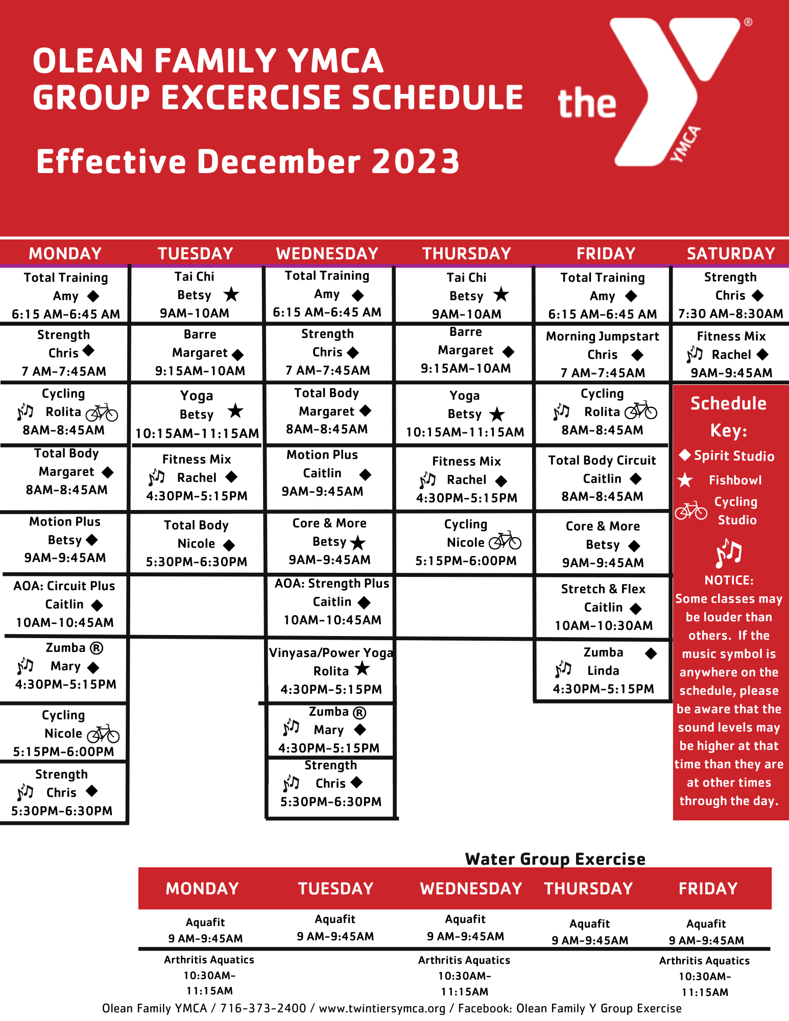 Group Exercise Classes